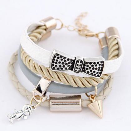 Bow Knot Fashion Cool Teen Girl Bracelet on Luulla
