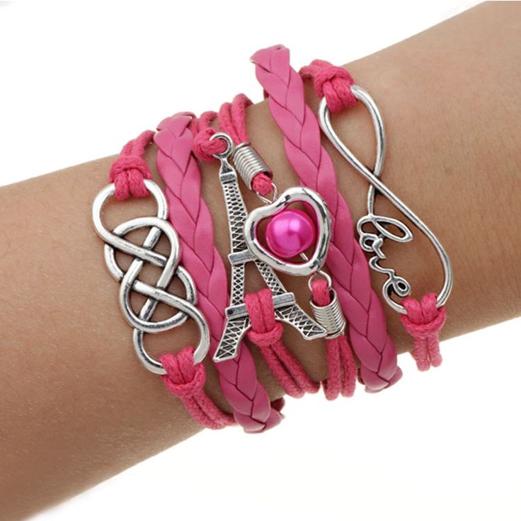 Purple Love Teen Party Girl Multi Layer Bracelet on Luulla