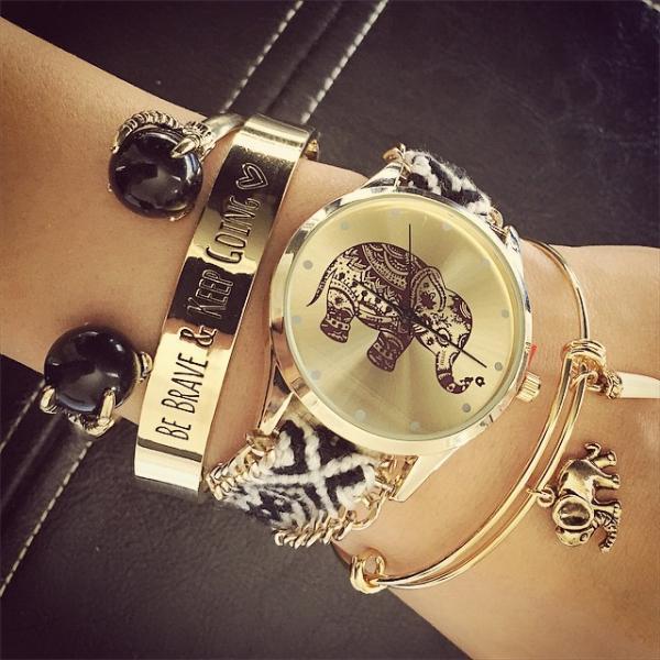School Bracelet Elephant Face Girl Watch on Luulla